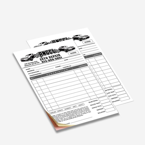 Impresión recibos autocopiativos personalizados - NJ USA - cvsprint.com